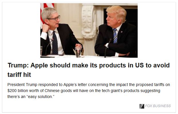 Apple tariffs – American Intelligence Media