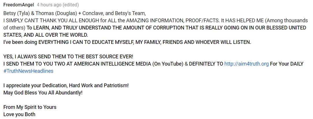 freedom angel comment – American Intelligence Media