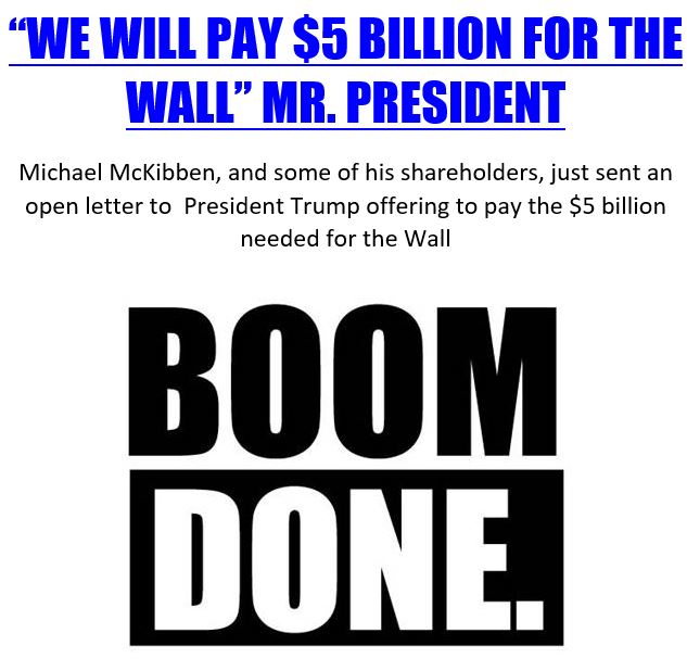 Boom done wall funding – American Intelligence Media
