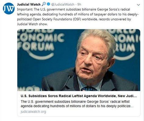 Judicial watch george soros – American Intelligence Media