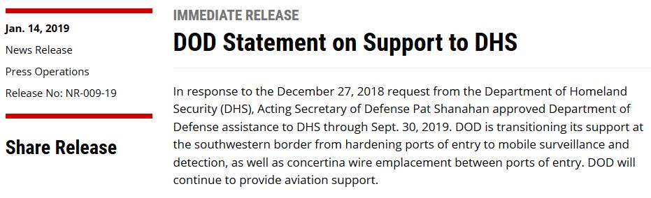 dod to support dhs – American Intelligence Media